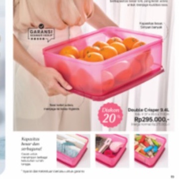 Jual Double Crisper Tupperware | Shopee Indonesia