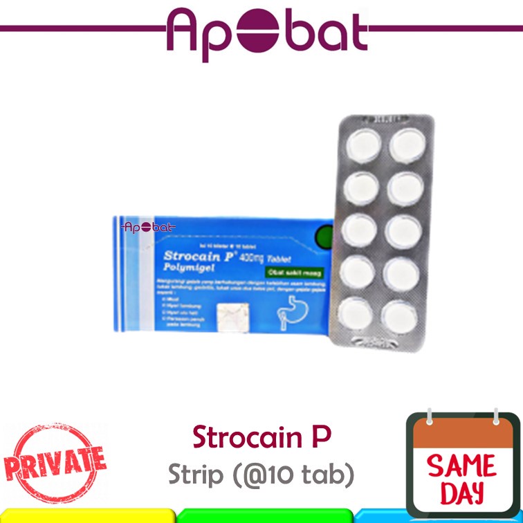 Jual - ApObat - Strocain STRIP isi 10 Tablet Obat Asam Lambung Mual ...