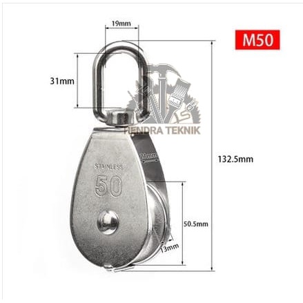 Jual KATROL STAINLESS KEREKAN BURUNG MINI SINGLE DOUBLE PULLEY PULI ...