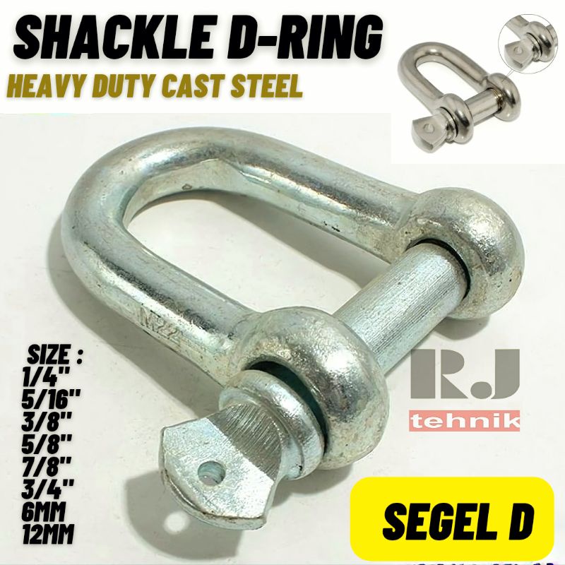 Jual Segel D Shackle D Clamp Clam Seling Sambungan Rantai Aneka Ukuran ...