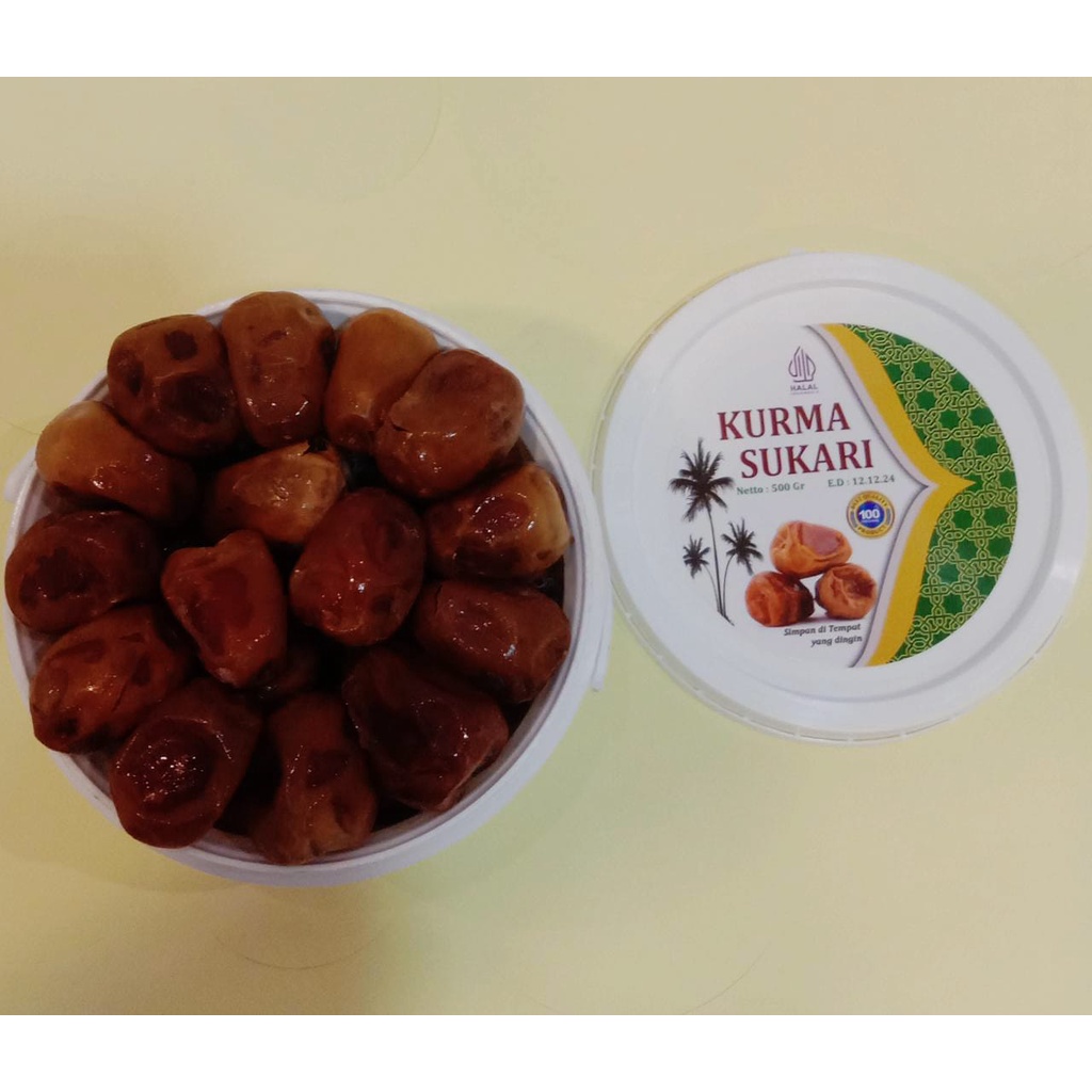 Jual kurma sukari alqassim Ember 500gr TAMR ALBAROKAH kurma sukari ...