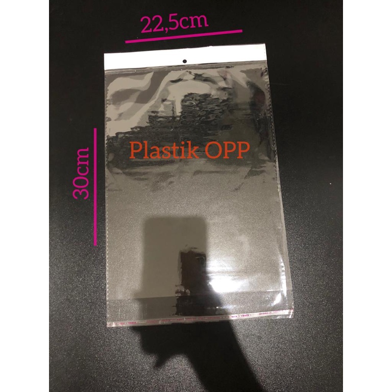 Jual FS PLASTIK OPP SEAL LUBANG ISI 100 PCS TEBAL 40 MICRON/ PLASTIK DISPLAY GANTUNG LEM ...