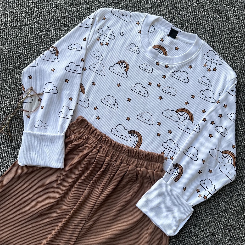 Jual SETELAN WANITA ONESET KNIT / BAJU WANITA DAILY SET | Shopee Indonesia