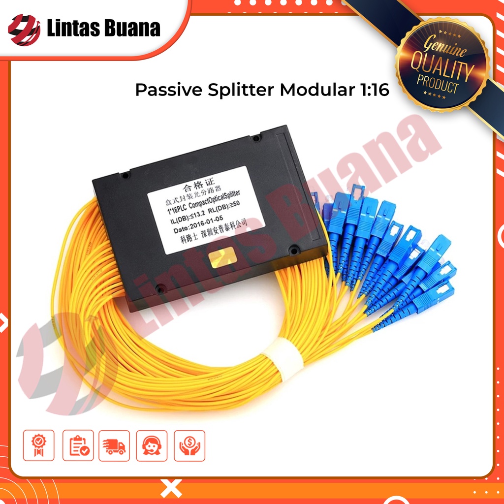 Jual Pasif Spliter Modular 1:16 / passive splitter Modular 1:16 fiber ...