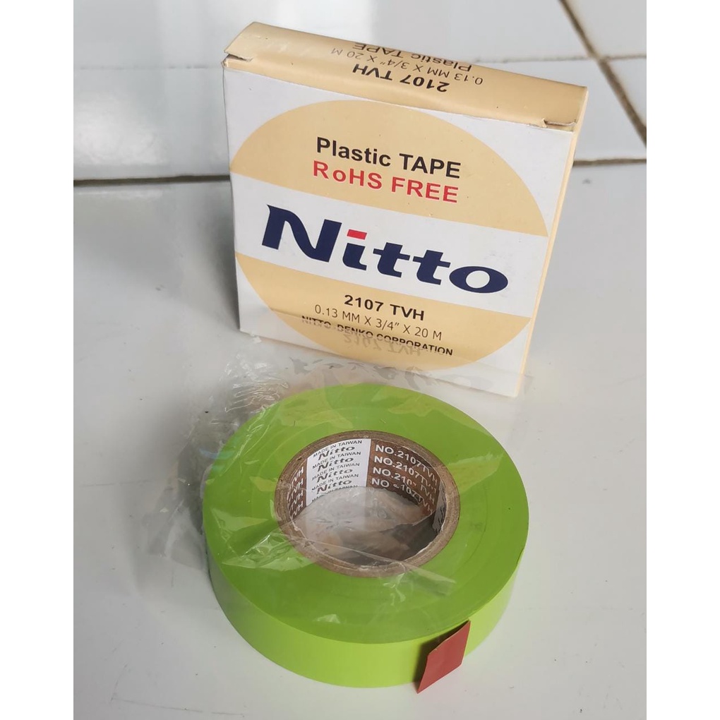 Jual Isolasi solasi selotip Nito Nitto Kabel warna Hitam Kuning Biru ...