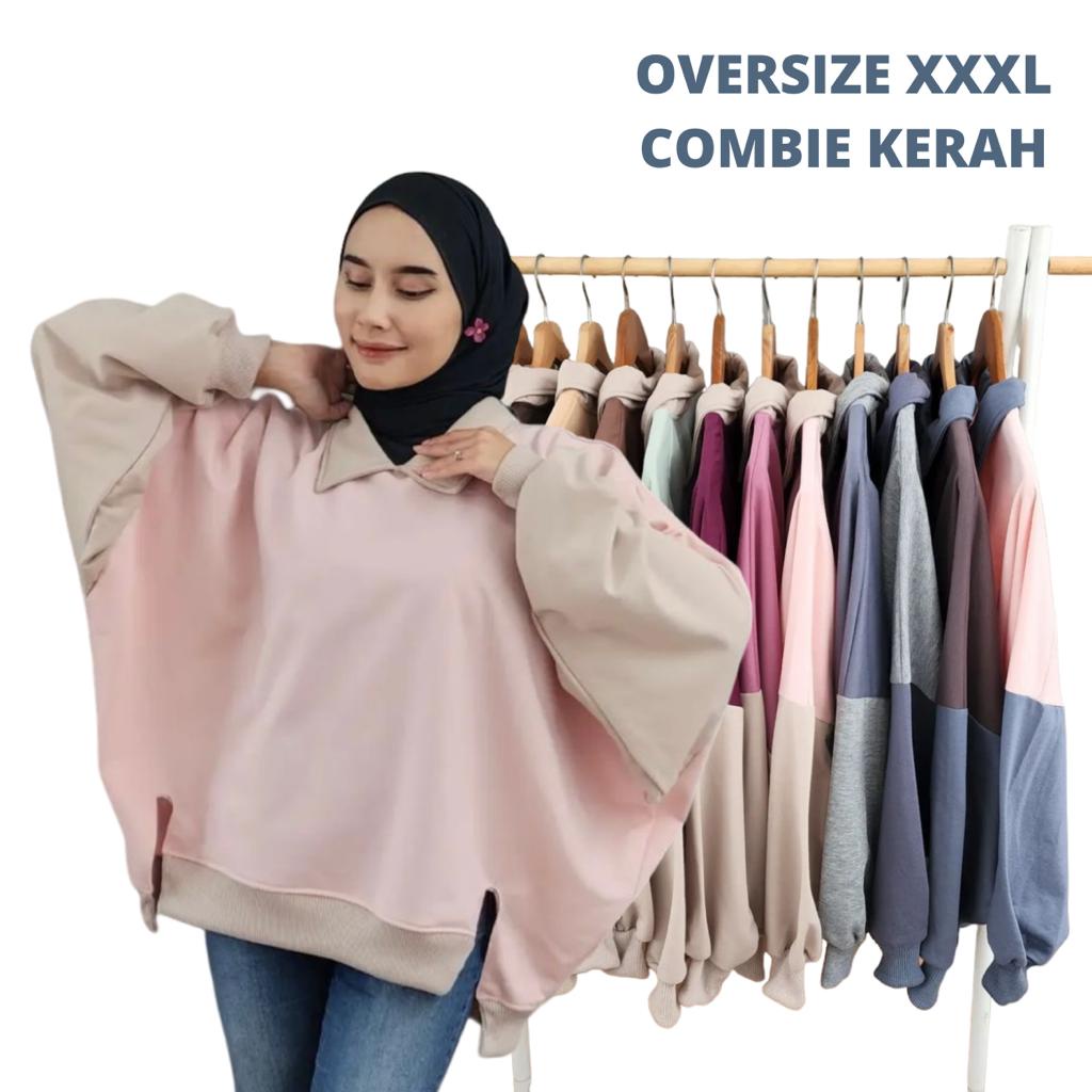 Jual SWEATER COMBIE KERAH SWITER OVERSIZE XXXL | Shopee Indonesia