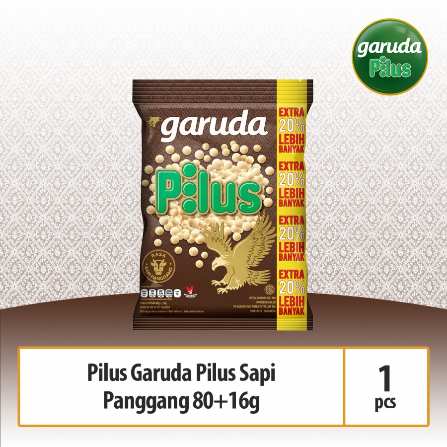 Jual Garuda Pilus Rasa Sapi Panggang 80+16gr | Shopee Indonesia