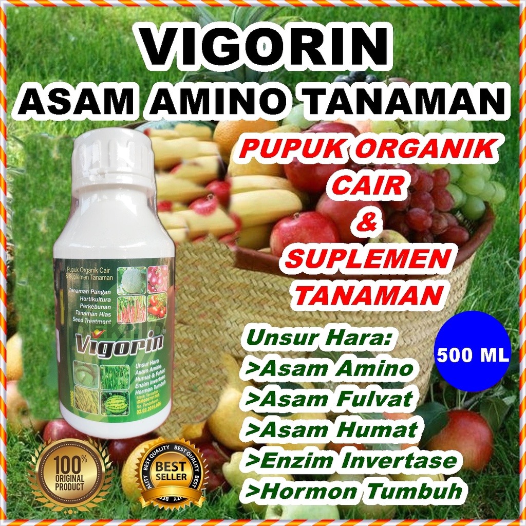 Jual Vigorin 500 ML Pupuk Asam Amino Fulvat Humat Tanaman Aminosan ...