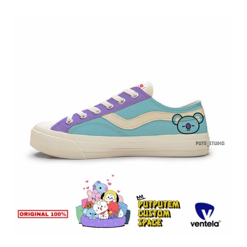 Jual sepatu ventela custom BT21 karakter Koya | Shopee Indonesia