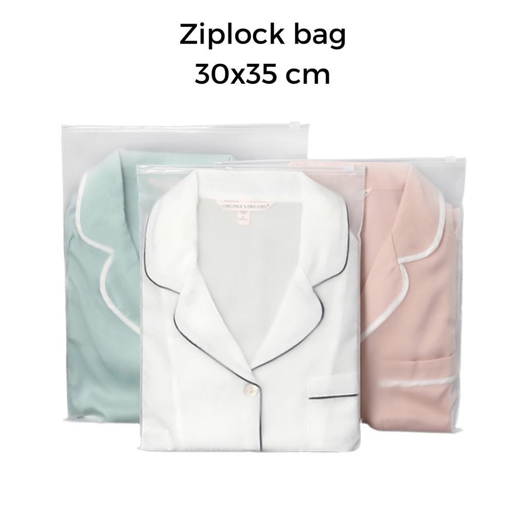 Jual ziplock bag premium 30x40 cm frosted / resealable bag / tas ...