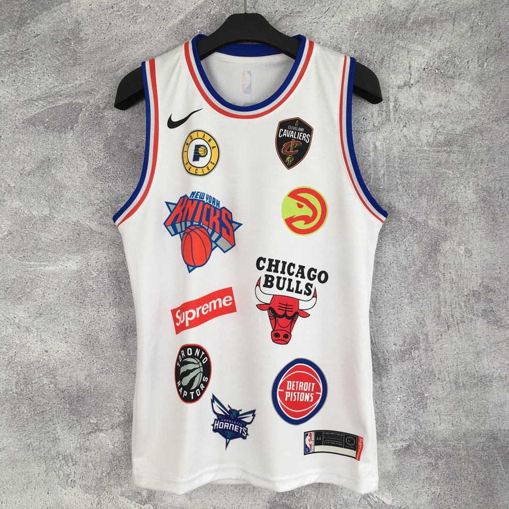 Jual Supreme #94 Putih White Hypebeast Jersey Basket NBA Swingman Kaos ...