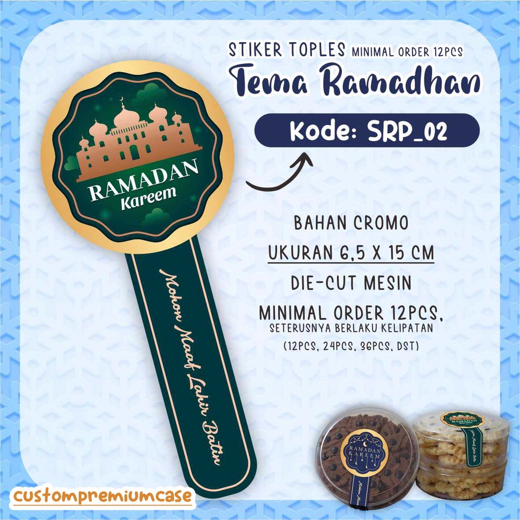 Jual STIKER TOPLES LEBARAN / IDUL FITRI - STIKER BAHAN CROMO - Stiker ...