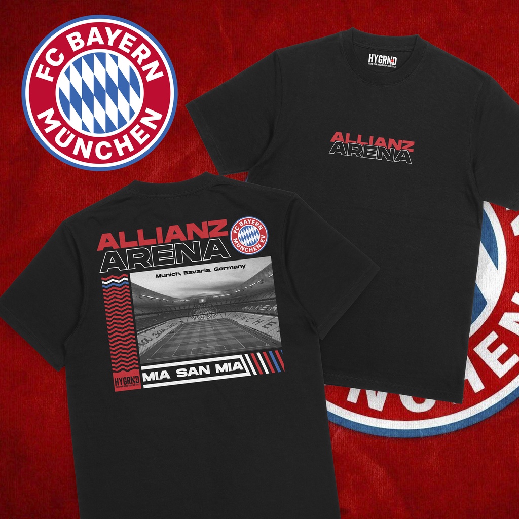Jual Heyground Kaos Bayern Munchen "ALLIAN ARENA" - Fans Bayer Munich ...