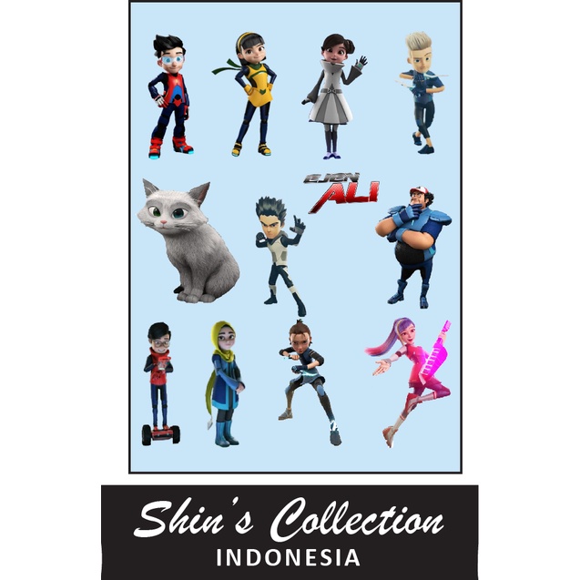 Jual Sticker stiker murah anti air Ejen Ali 1 pc | Shopee Indonesia