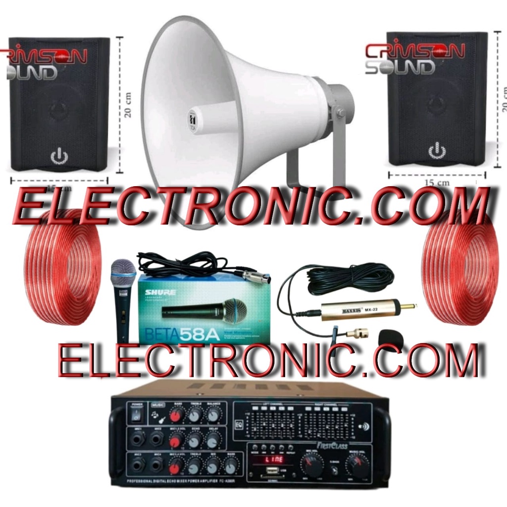 Jual PAKET TOA KOMPLIT SPEAKER OUTDOOR INDOOR PAKET TOA SOUND SYSTEM ...