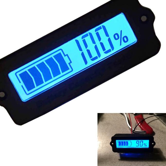 Jual Import Terbaik Display LCD Battery Baterai Aki Voltage Capacity Kapasitas Level Indikator ...
