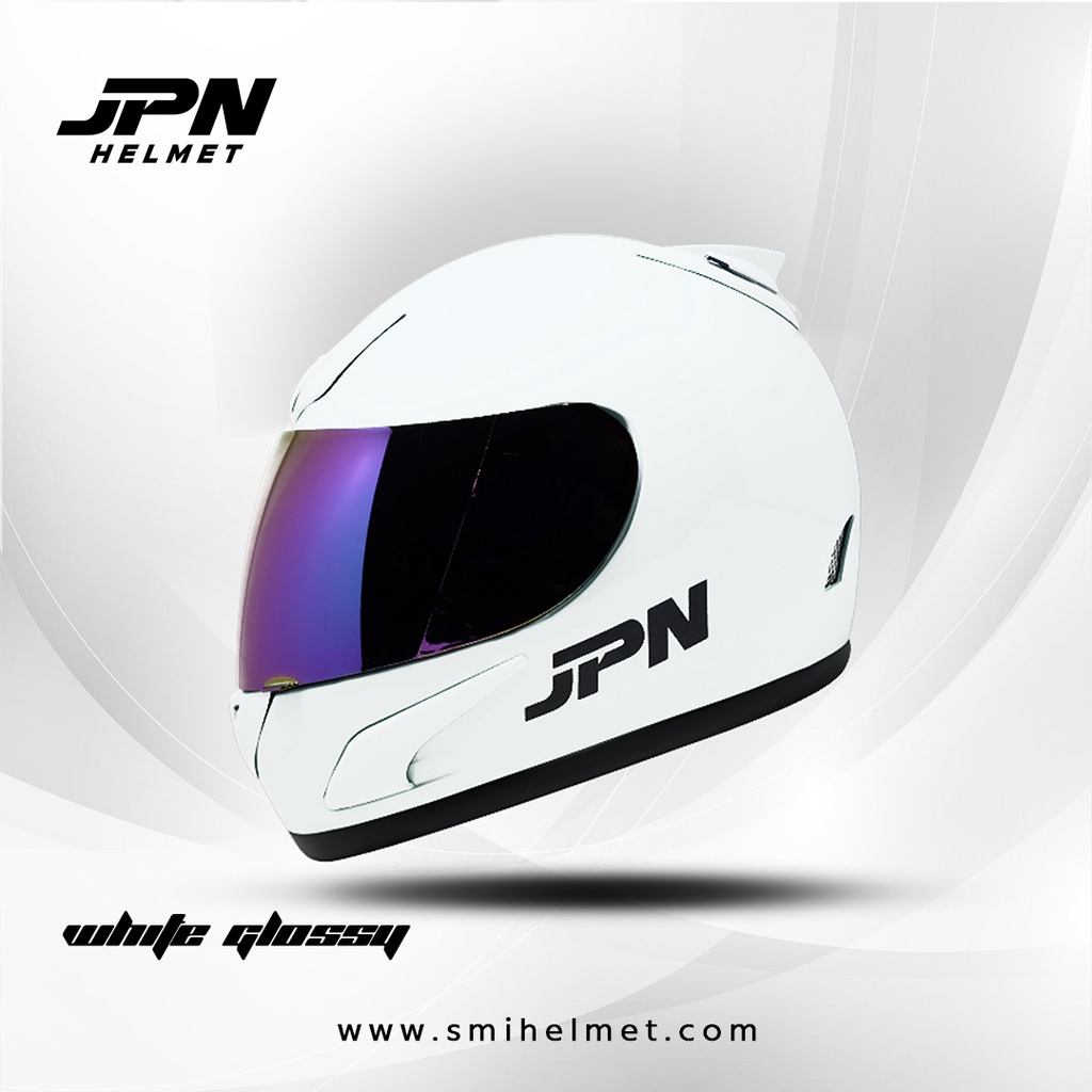 Jual HELM JPN FF WHITE GLOSSY | Shopee Indonesia