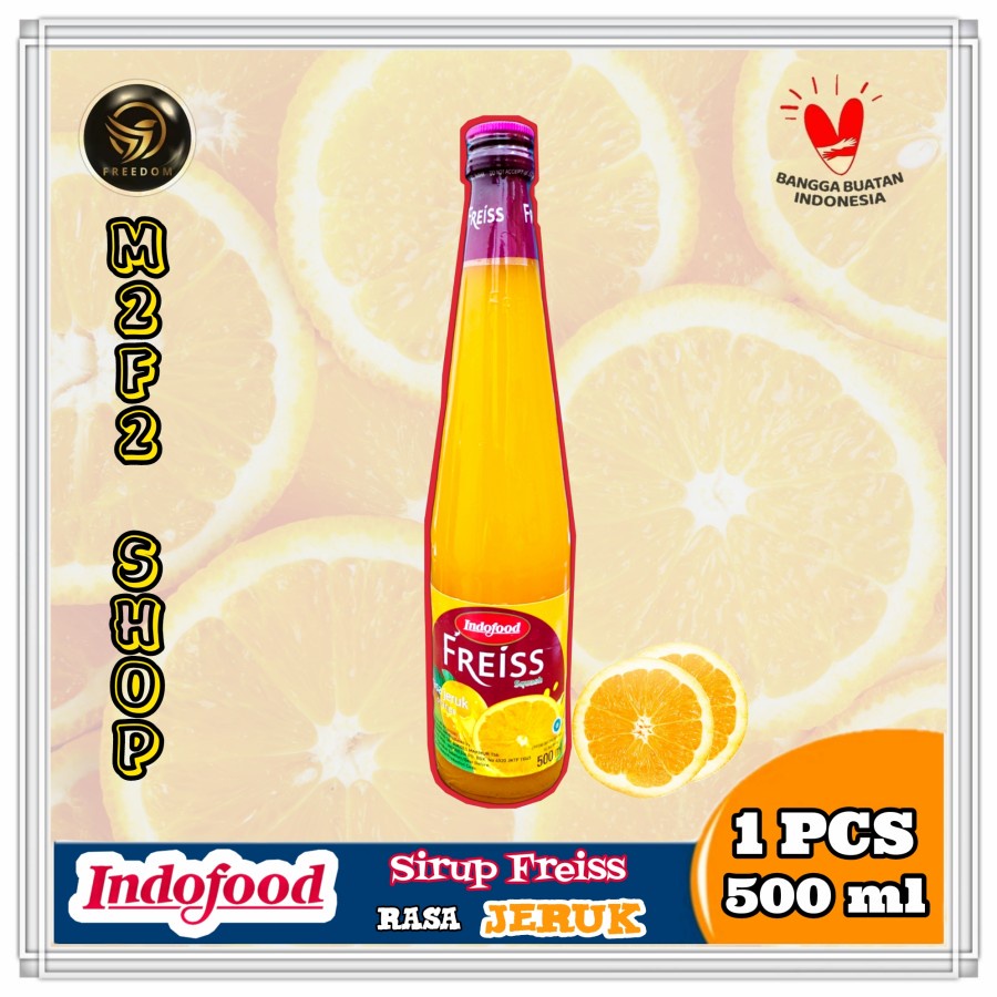 Jual Sirop | Sirup Manis Indofood FREISS Squash Jeruk - 500 ml (Kemasan ...