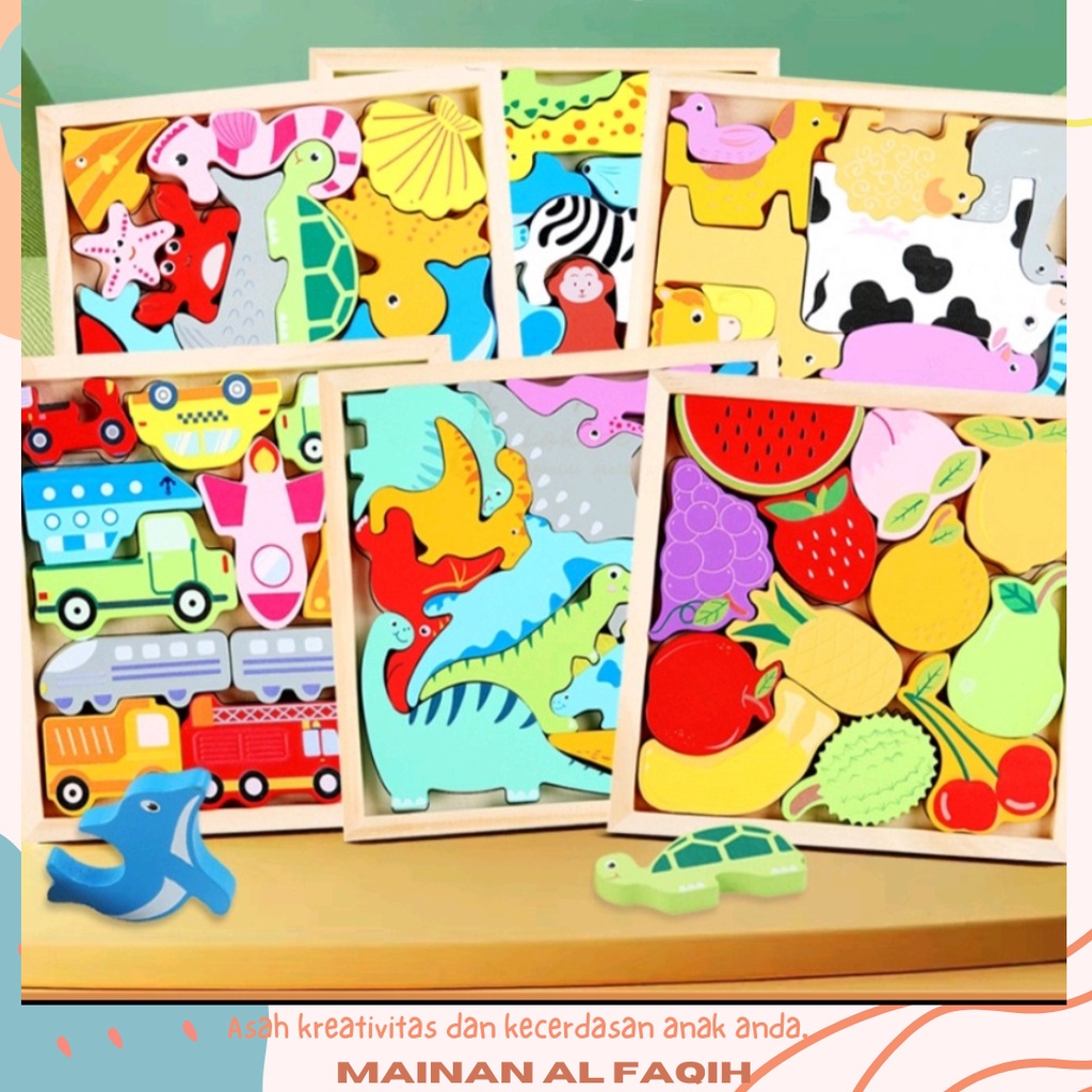 Jual Mainan Puzzle / Puzzle 3D / Puzzle Jigsaw / Puzzle Kayu / Wooden ...