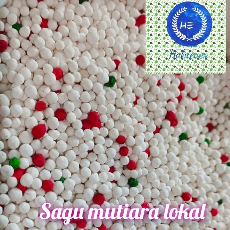 Jual sagu mutiara LOKAL MERAH PUTIH 500gr | Shopee Indonesia