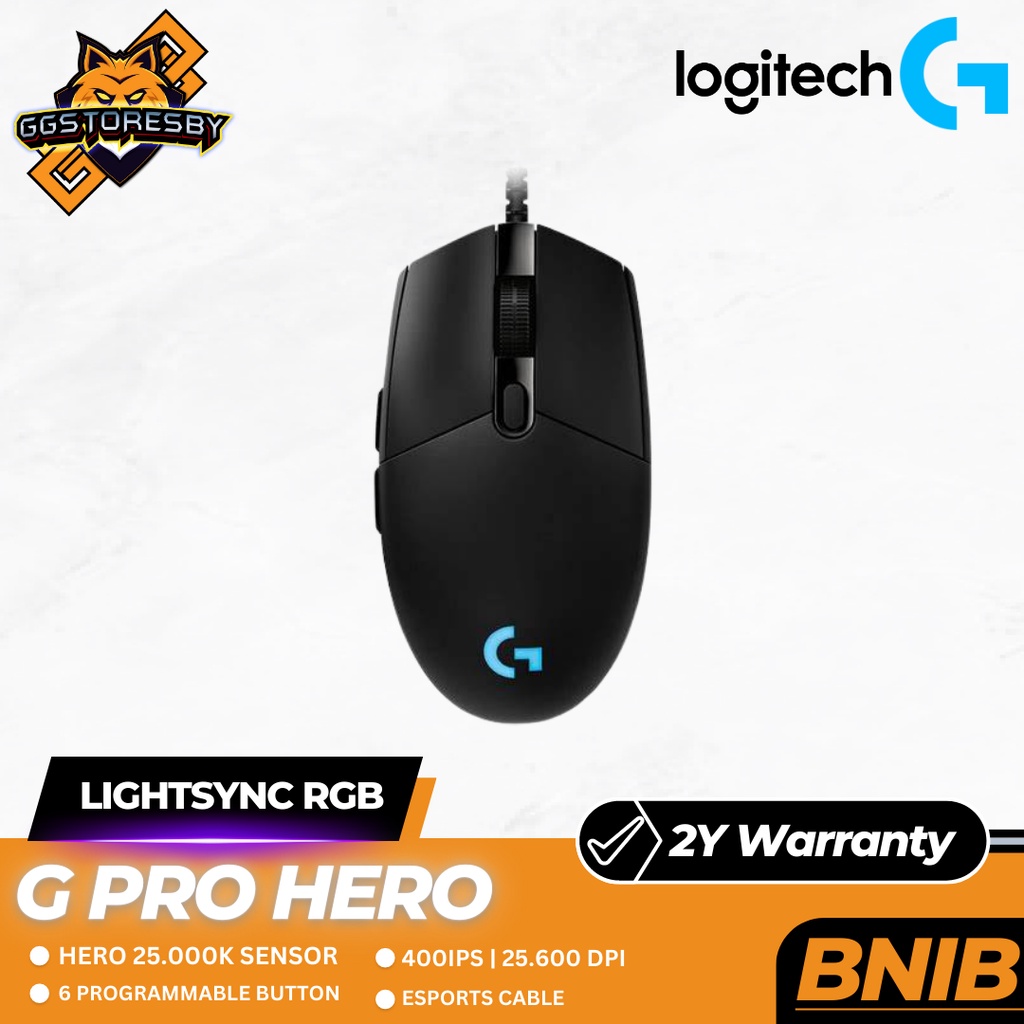 Jual LOGITECH G PRO HERO 25K LIGHTSYNC RGB Gaming Mouse | Shopee Indonesia