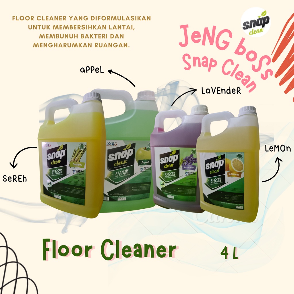 Jual Snap Clean Floor Cleaner 4 ltr ( Pembersih Lantai ) | Shopee Indonesia