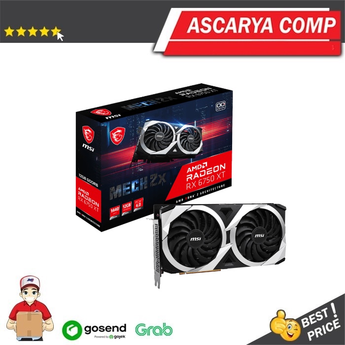 Jual MSI Radeon RX 6750 XT MECH 2X OC 12GB | Shopee Indonesia