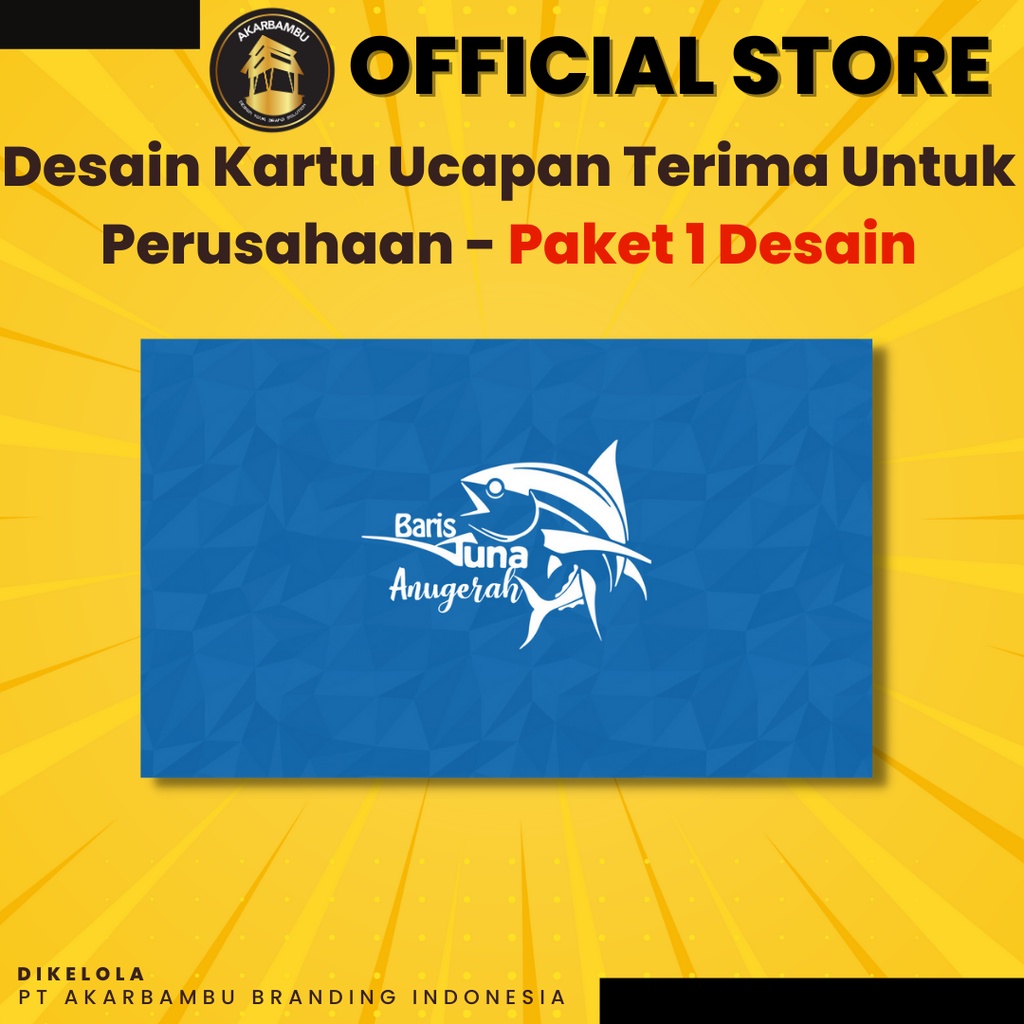 Jual Layanan Desain - Kartu Ucapan Terima Untuk Perusahaan - Paket 1 ...