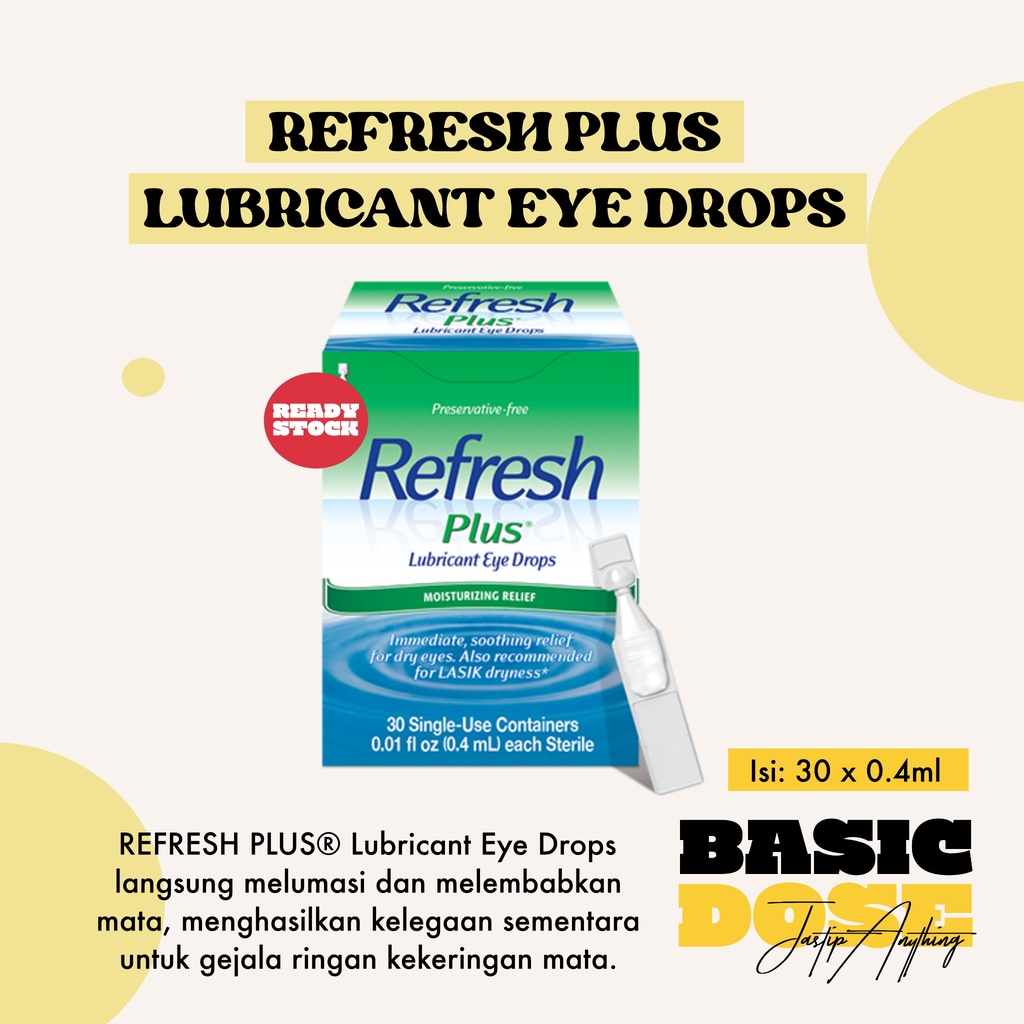 Jual [READY] Allergan Refresh Plus Lubricant Eye Drops, 30pcs | Shopee ...
