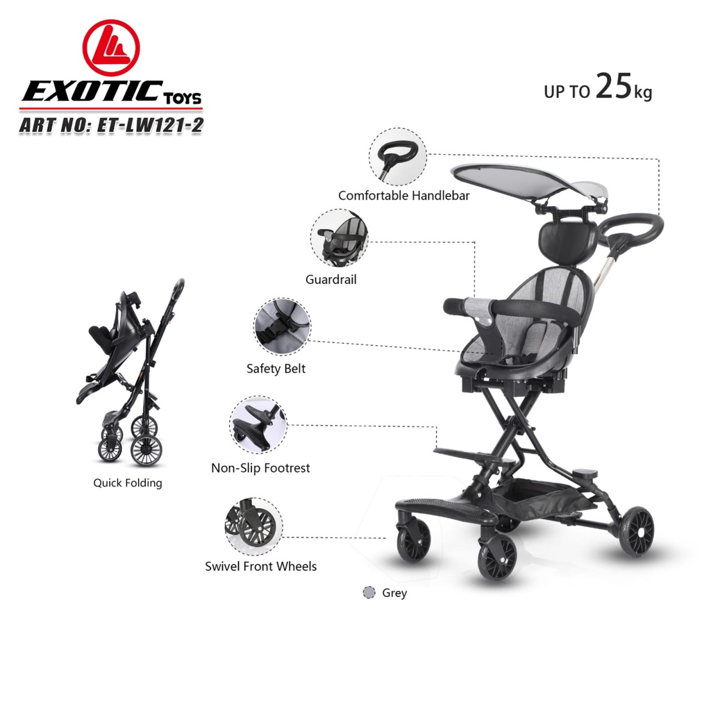 Jual (FREE PACKING) Magic Stroller Exotic ET LW 132 lw132 / LW 007 / LW ...