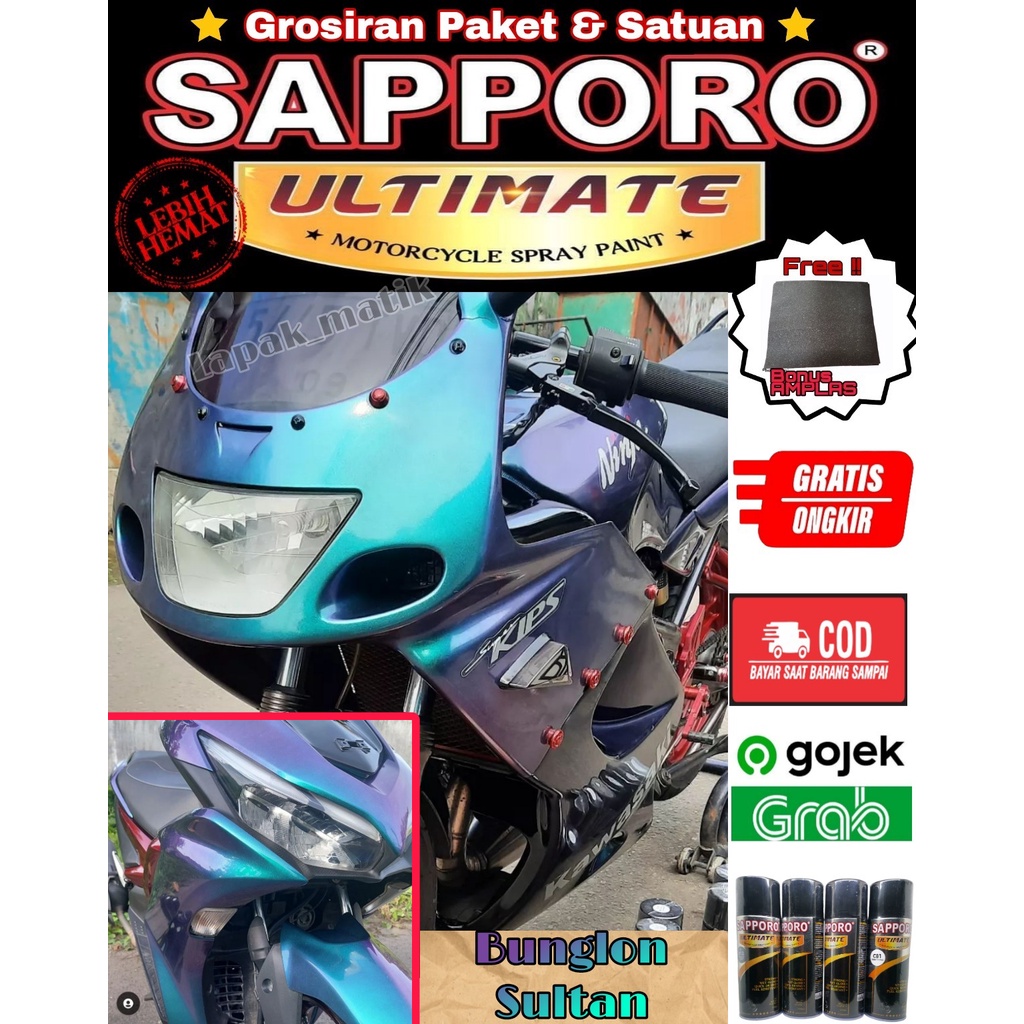 Jual SAPPORO ULTIMATE XT03 BUNGLON SULTAN / INDIGO BLUE VIOLET SNAKE ...