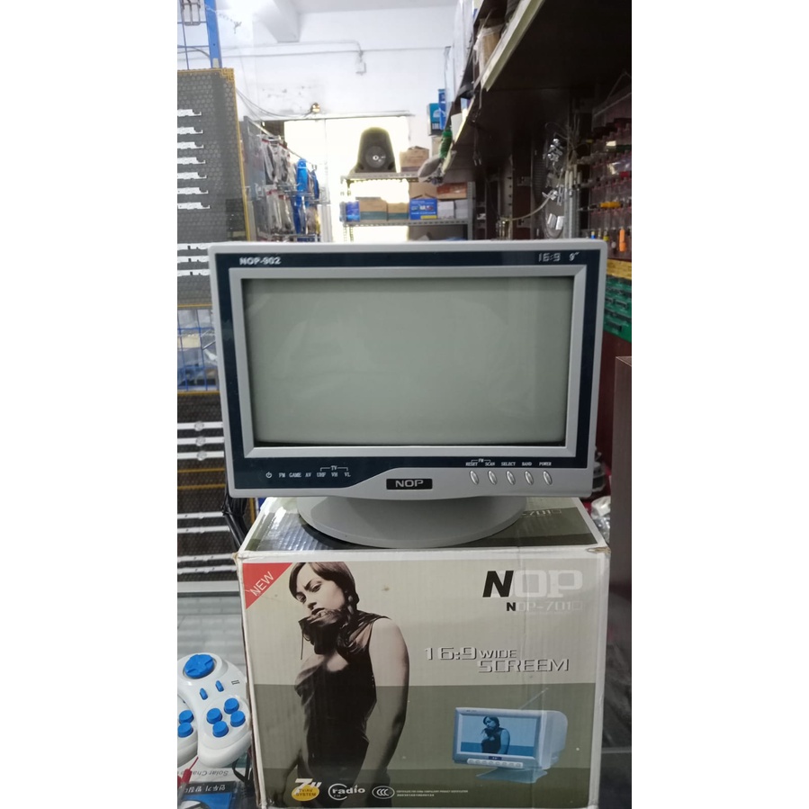 Jual Television 9 Inchi 16 : 9 NOP 902 TV + FM Radio | Shopee Indonesia
