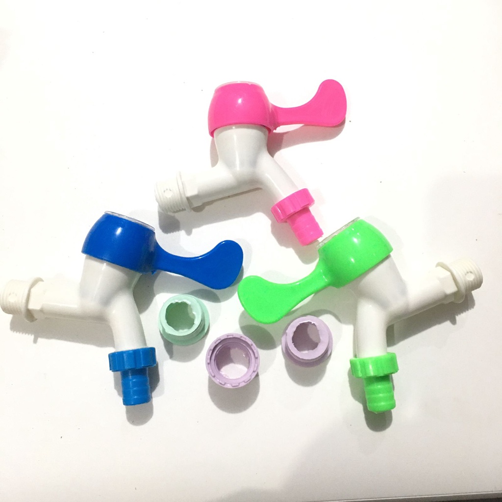 Jual Kran Air/ Keran Air Plastik PVC Engkol 1/2 inch / Keran Taman ...