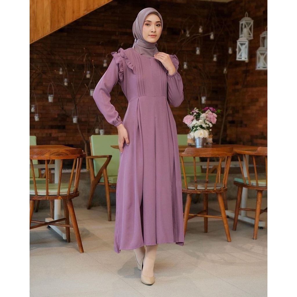 Jual Baju Gamis Wanita Syar'i Muslim Remaja Sabinna Gamis Modis Wanita ...
