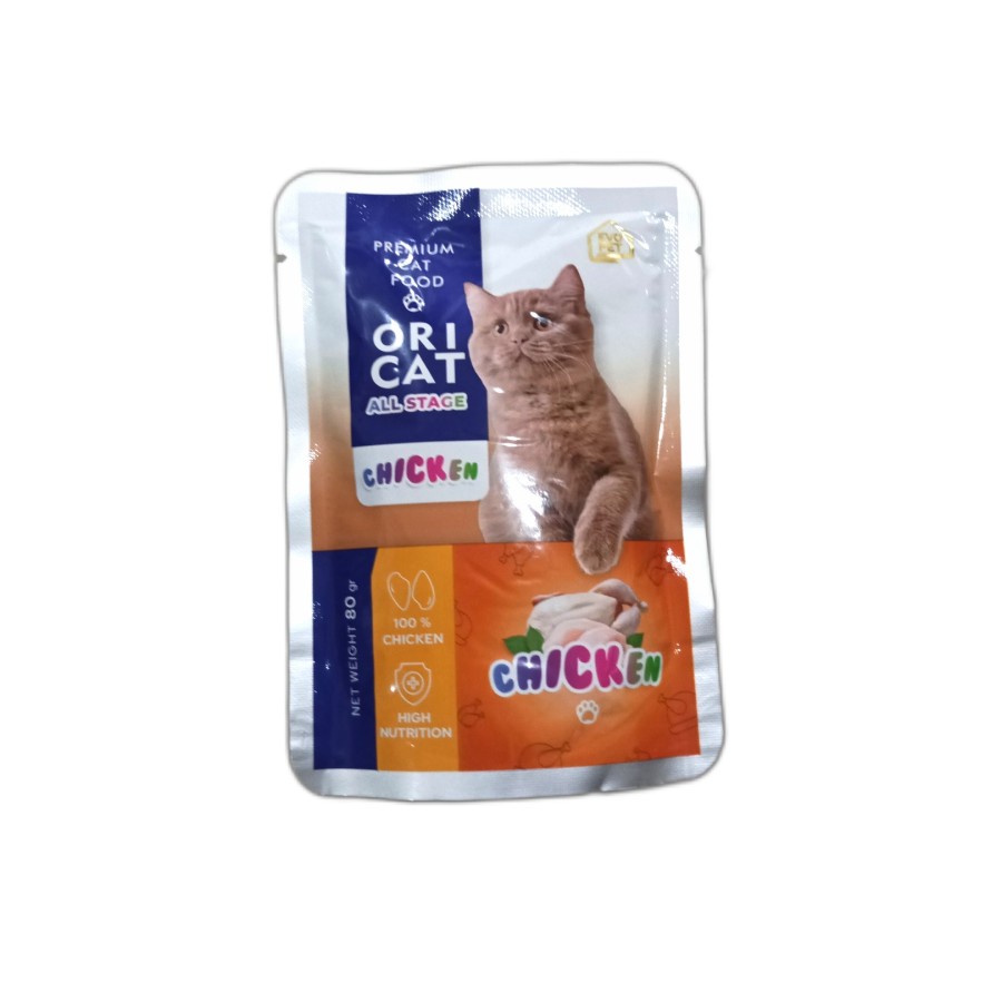 Jual Ori Cat Pouch Sachet Chicken Makanan Basah Kucing 80 gr | Shopee ...