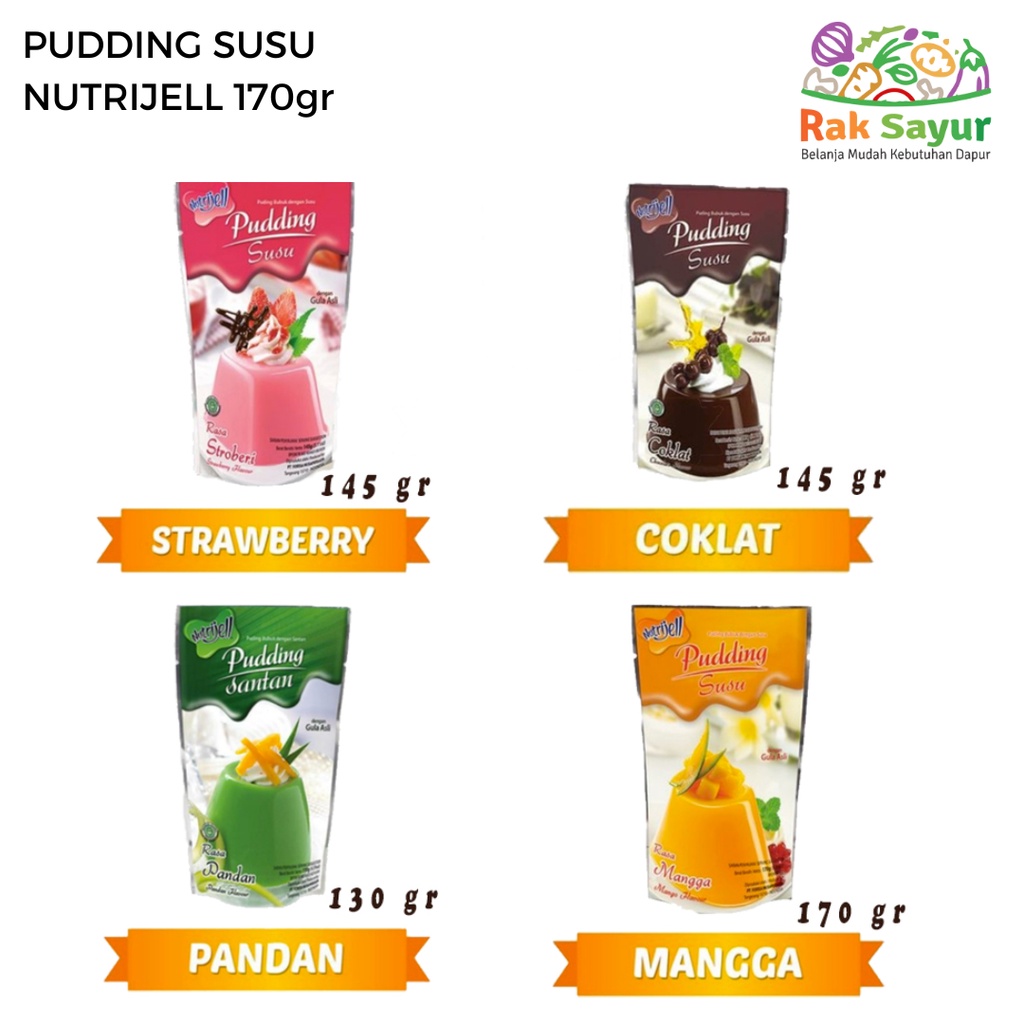 Jual Pudding Susu Nutrijell 145gr Mangga Coklat Rak Sayur Pasar Murah ...
