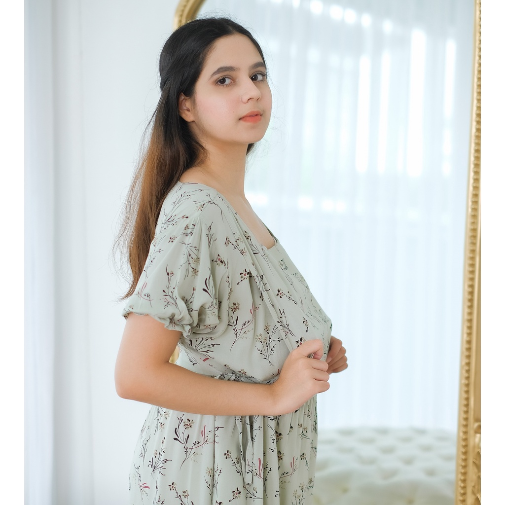 Jual Dress Busui Friendly LILY Helopopy | Daster Busui Kekinian | Baju ...