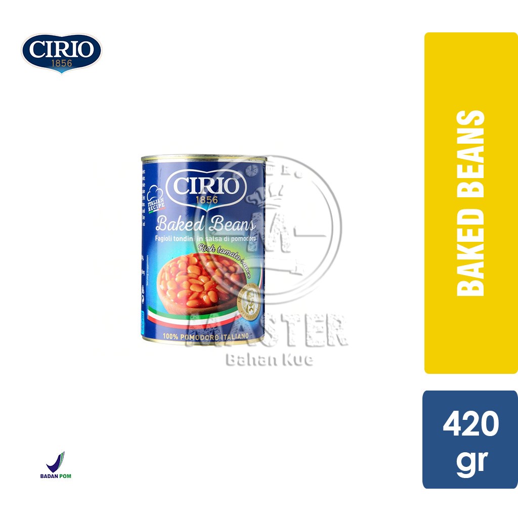 Jual Baked Beans CIRIO Kacang Panggang dengan Saus Tomat [Kaleng 420g ...