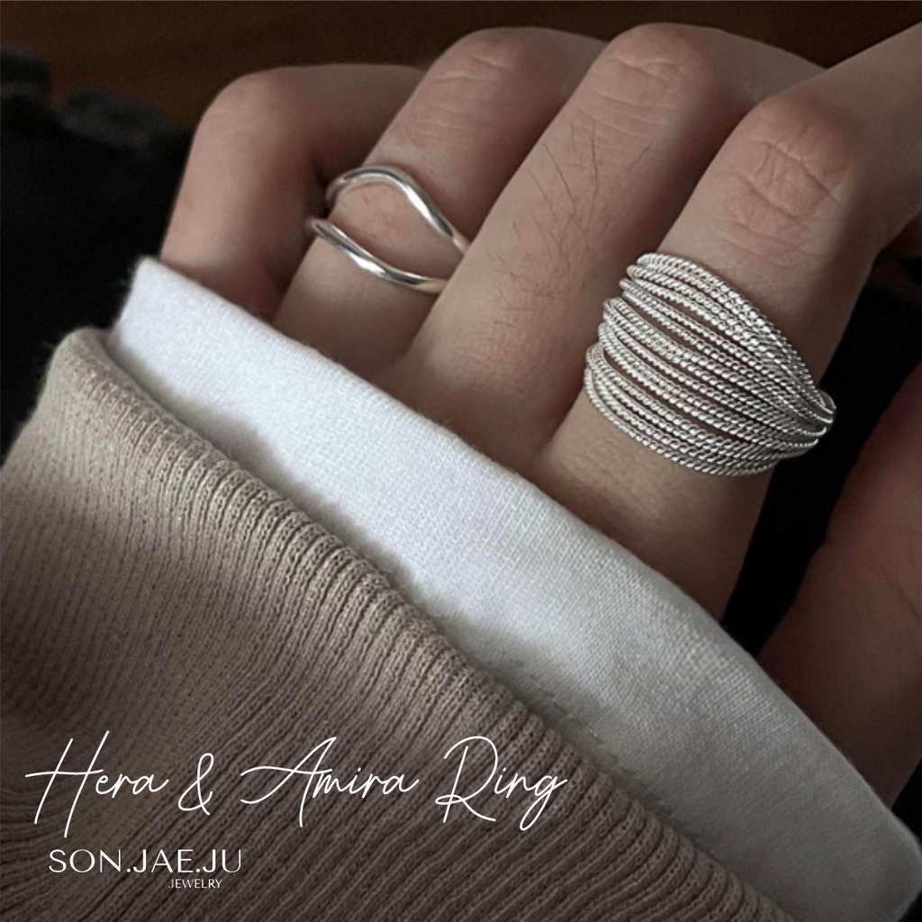Jual Cincin Wanita Hera and Amira Ring - 925 sterling silver | Shopee Indonesia