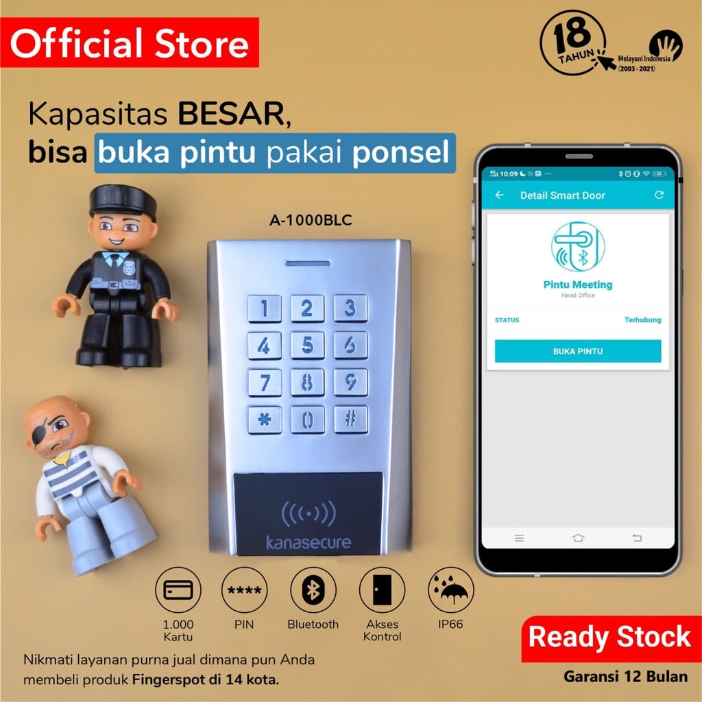 Jual Mesin Akses Kontrol Pintu Bisa Buka Akses Pintu Via HP - KANA A ...