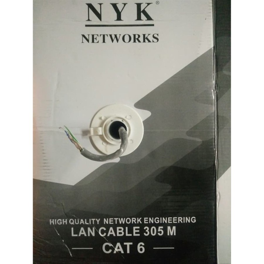 Jual KABEL LAN CCTV NYK CAT6 CAT 6 RJ45 10/100/1000 MBPS UTP ETHERNET CABLE POE GIGABIT SUPPORT ...