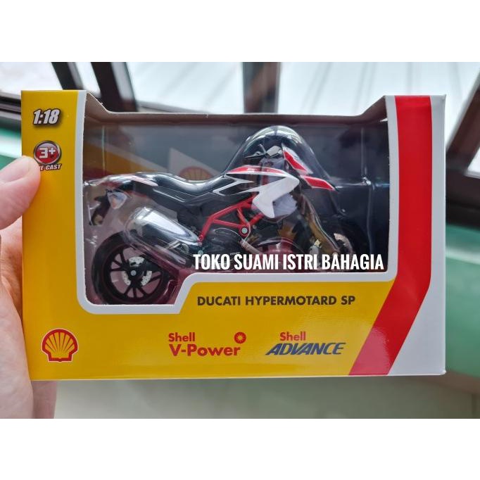 Jual Shell Ducati Hypermotard Diecast Motor Mainan Hadiah V-Power ...