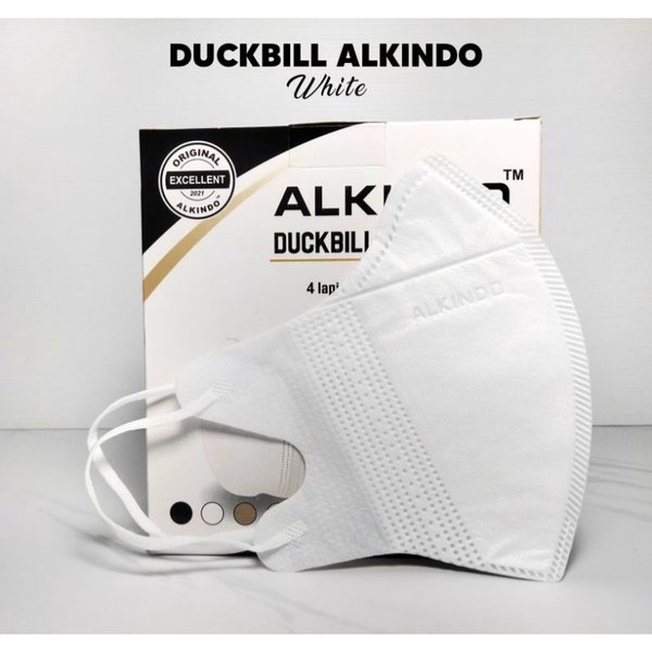 Jual Masker Duckbill Alkindo 4ply isi 50Pcs Warna putih | Shopee Indonesia