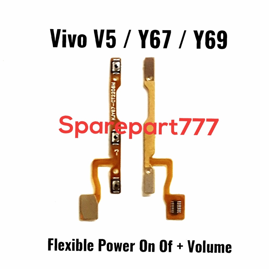 Jual Flexible Connector Volume Power On Off Vivo V5 / Y67 / Y69 - Flexibel Fleksibel Fleksible ...