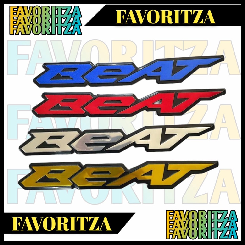 Jual STIKER TIMBUL LOGO BEAT / EMBLEM BEAT HARGA 1 SET KIRI KANAN ...