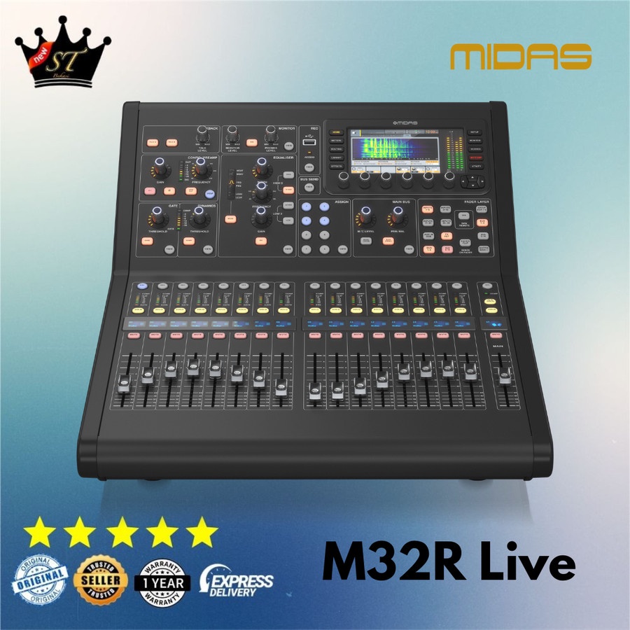 Jual Midas M32R Live M 32 R M32 Mixer Digital 40 Input 16 Channel ...