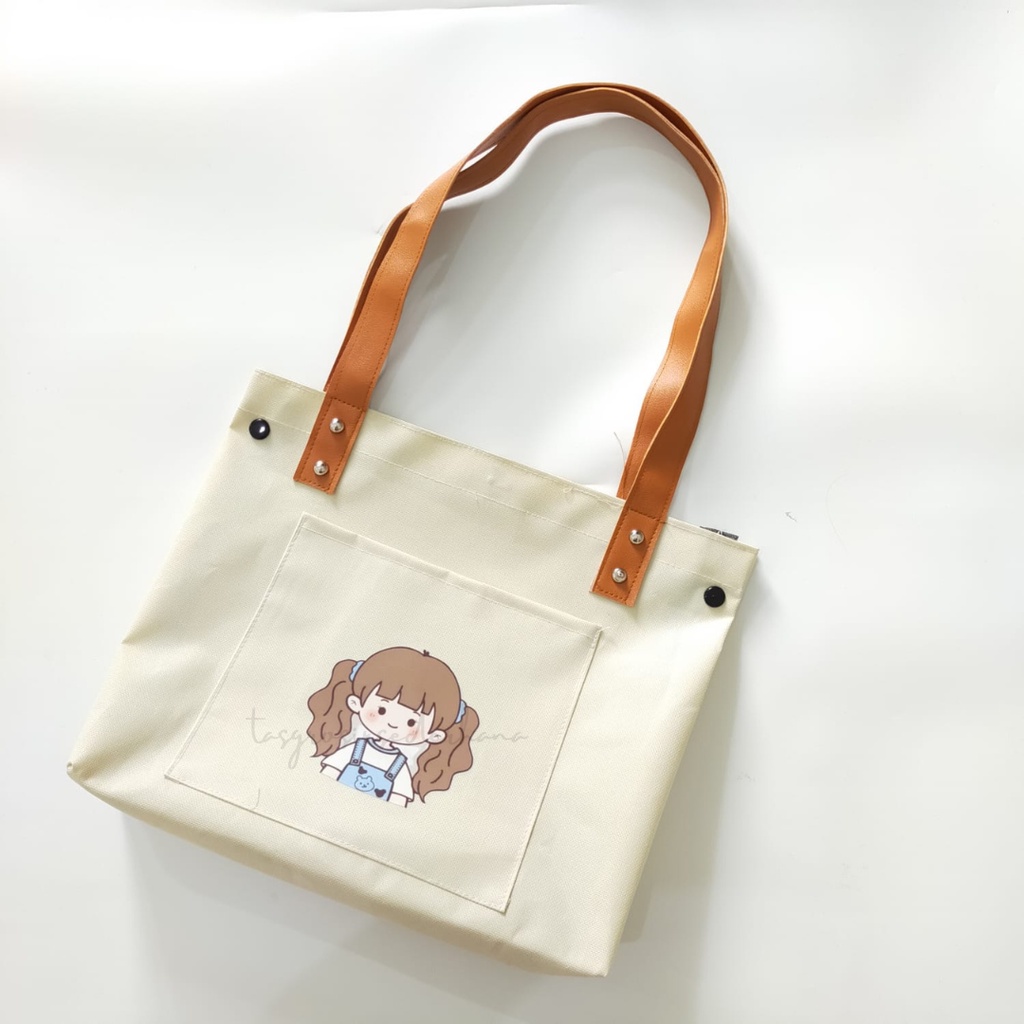Jual TGS - Tote Bag Wanita Totebag tote Karakter Tote bag wanita Bisa ...