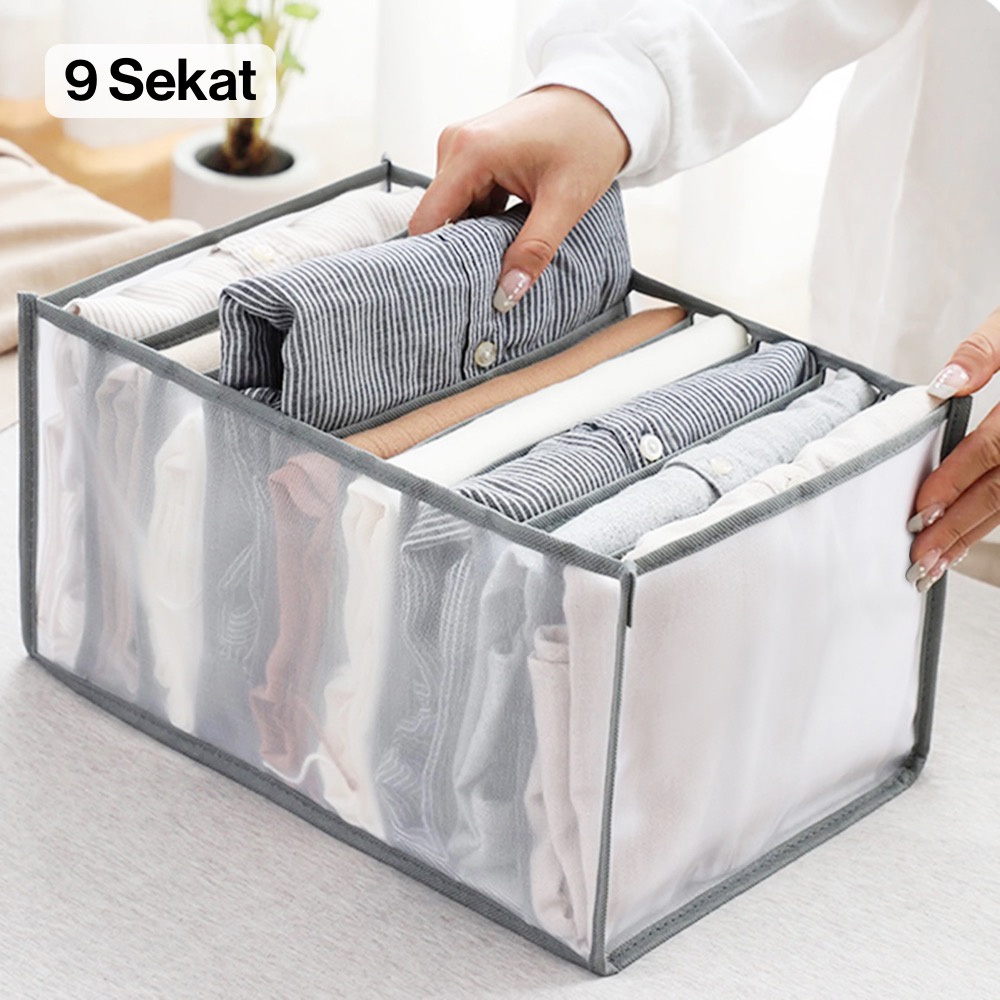 Jual Kotak Sekat Pembatas Lemari Pakaian Dalam Closet Drawer Organizer ...