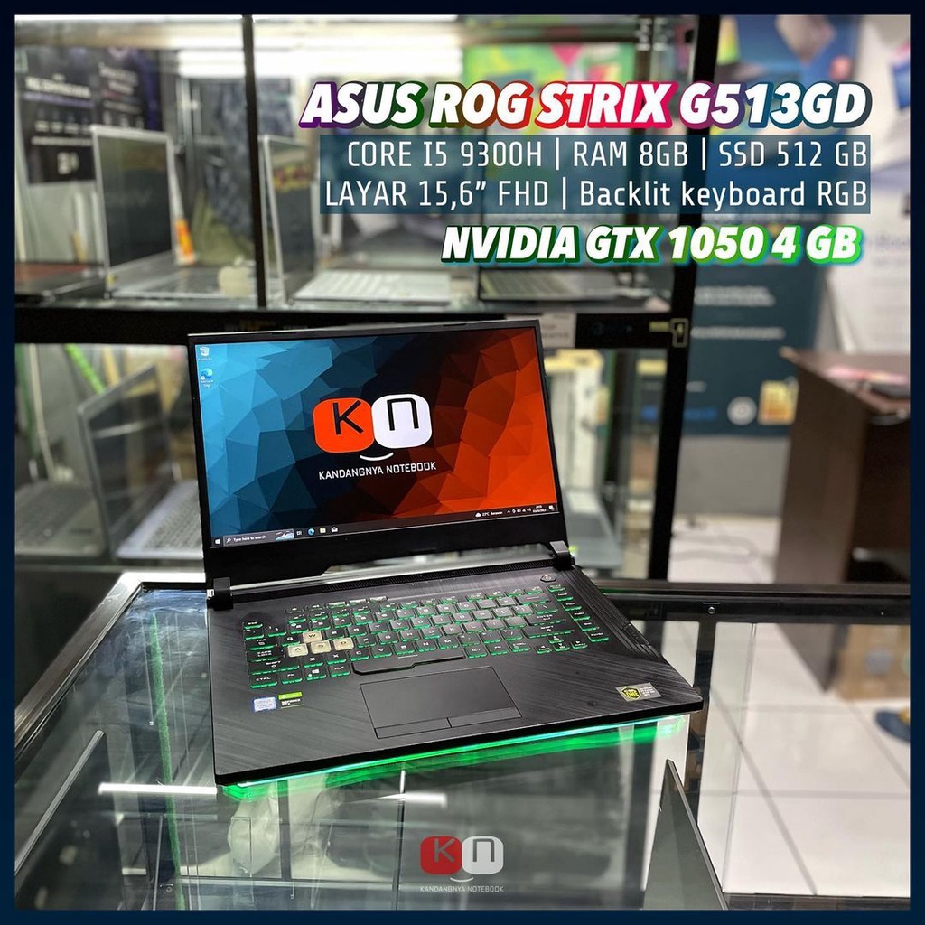 Jual ASUS ROG STRIX G513GD i5 gen 9 NVIDIA GTX1050 RAM8/SSD512 15,6 ...