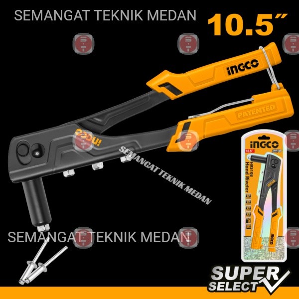Jual HRS108 TANG RIVET TANGAN MANUAL HAND RIVETER 10" 10,5" INGCO HRS ...